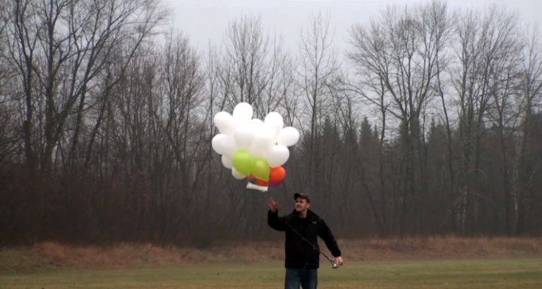 Use helium balloons to shoot aerial footage - Zephyr Solutions